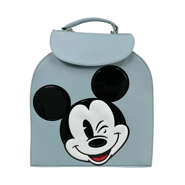 MOCHILA WEN PRADA AZUL PASTEL MICKEY | bolsasdeleon